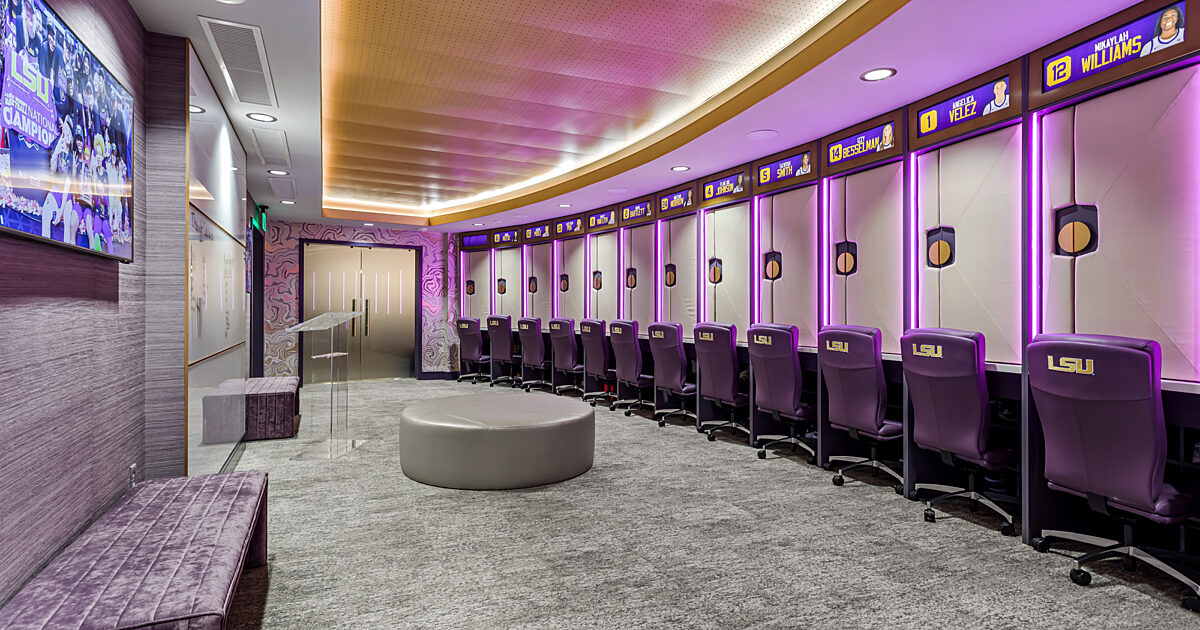 Louisiana State University Women's Basketball Locker Room